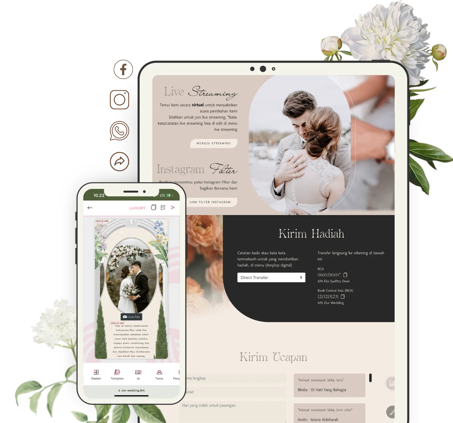 Website Undangan Pernikahan - Our Wedding Link